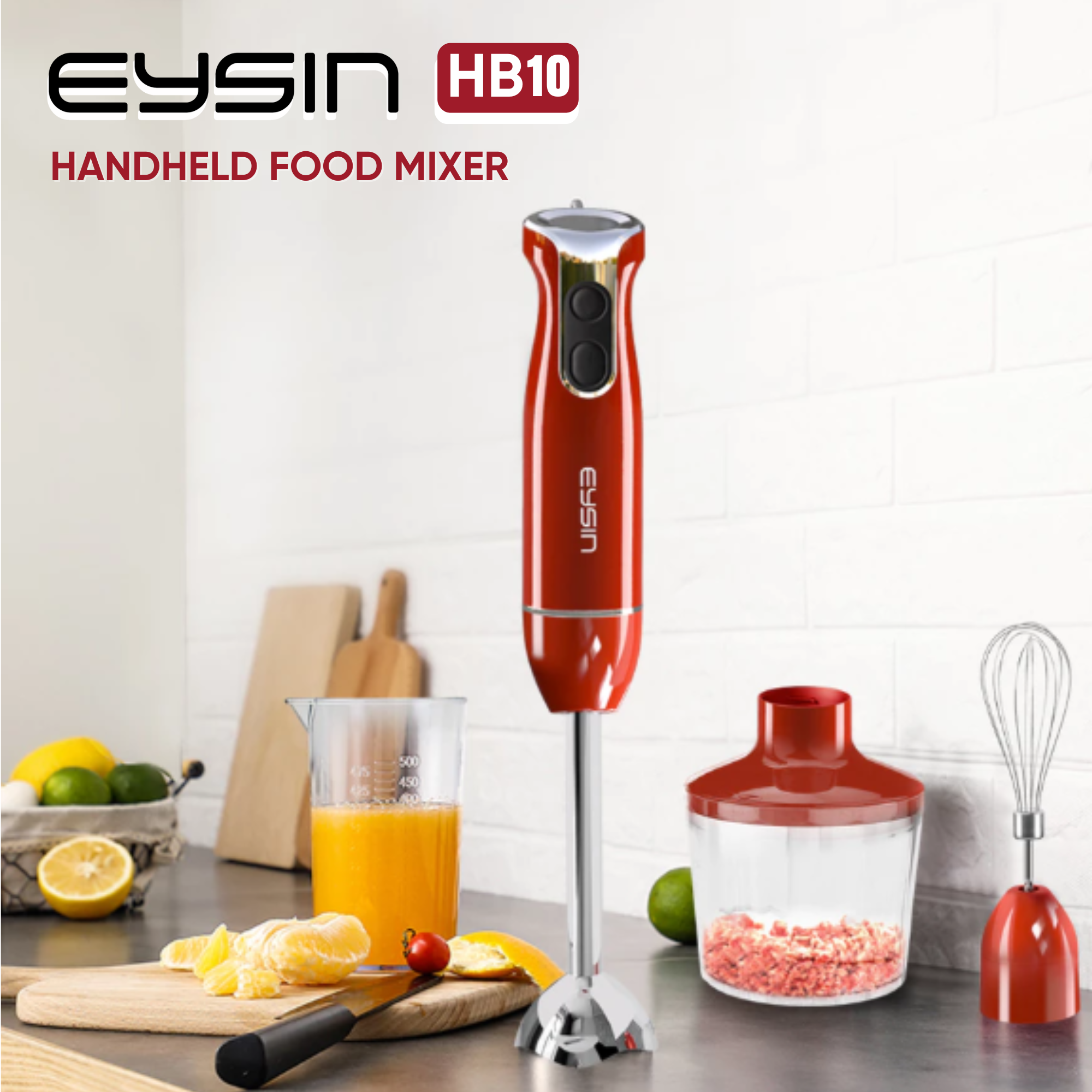 HANDHELD FOOD MIXER HB10 - Eysin